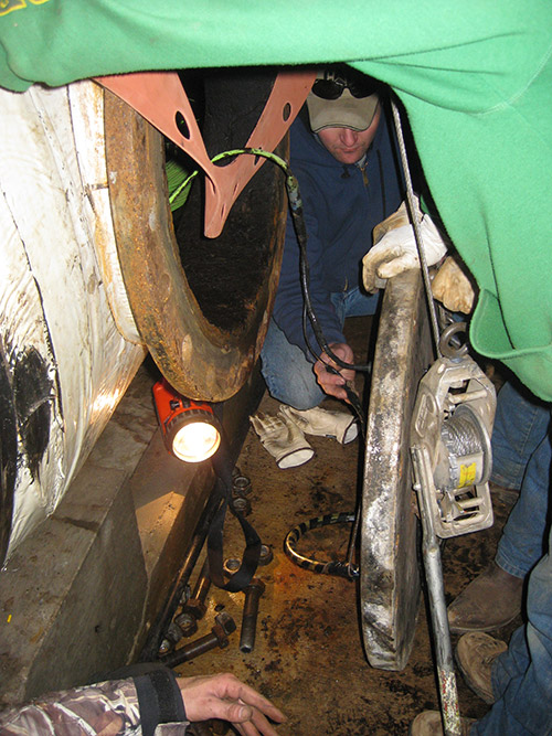 Inspection of a Dam Intake and Outlet Works Upstream and Downstream of ...